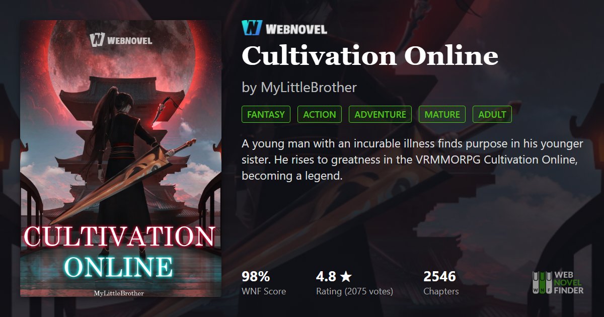 Cultivation Online by MyLittleBrother on Webnovel | WebNovelFinder.com
